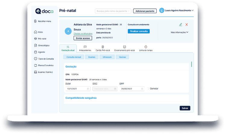 DOCA - Prontuário eletrônico de pacientes